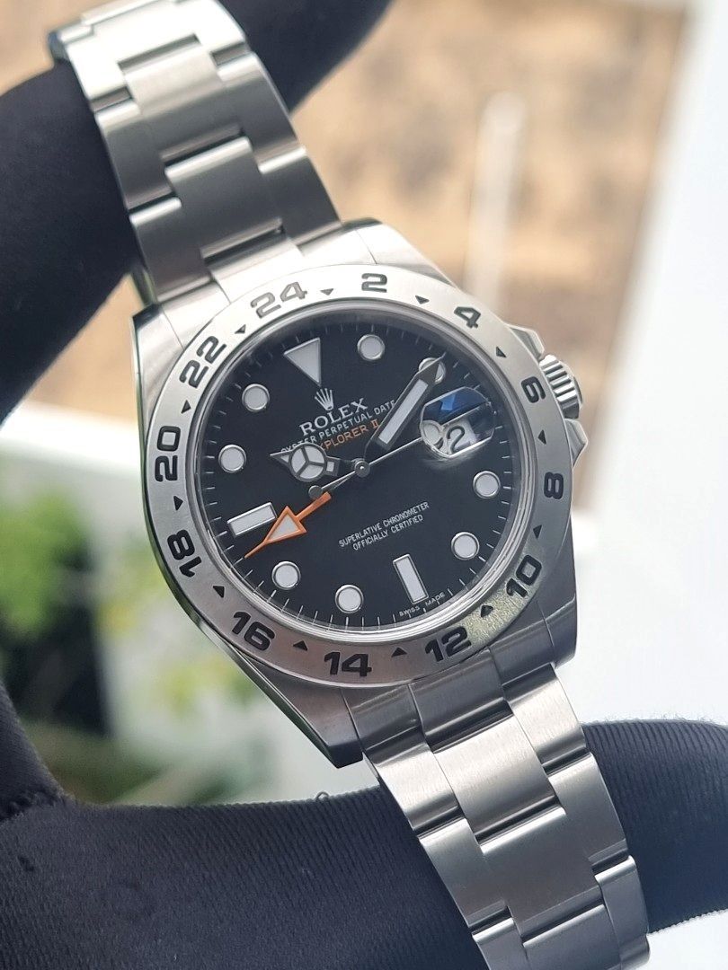 ROLEX 216570 EXPLORER 2 II BLACK DIAL, Luxury, Watches on Carousell
