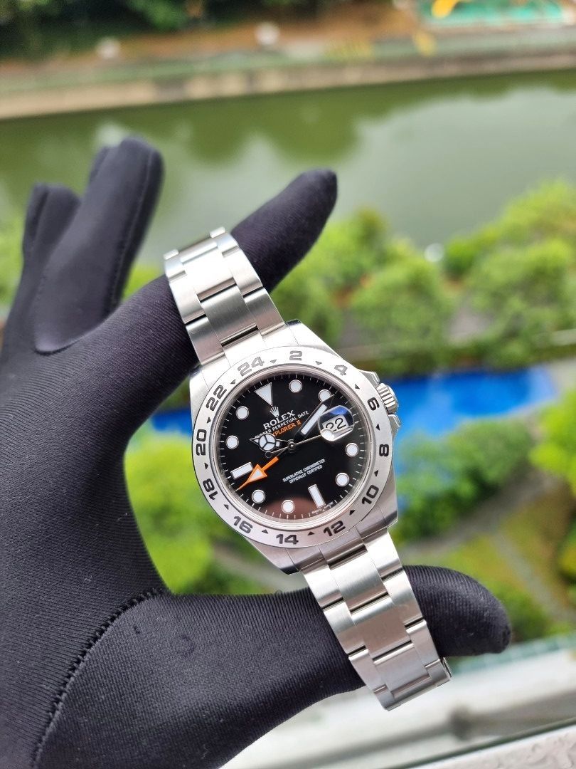 ROLEX 216570 EXPLORER 2 II BLACK DIAL, Luxury, Watches on Carousell