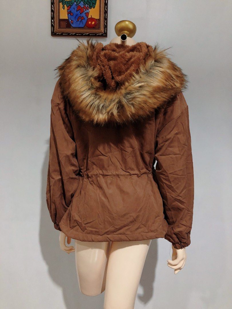 S03 Brown Winter Jacket, Women's Fashion, Coats, Jackets and Outerwear ...