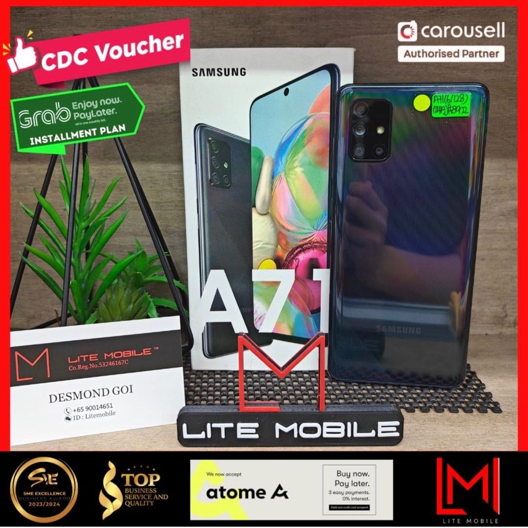 Samsung A71 Black 128 GB, Mobile Phones & Gadgets, Mobile Phones ...