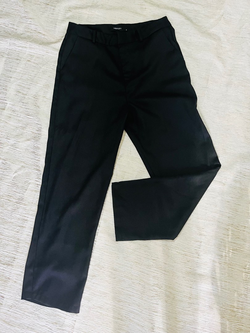 SM Woman Black Slacks (High Waisted), Women's Fashion, Bottoms, Other ...