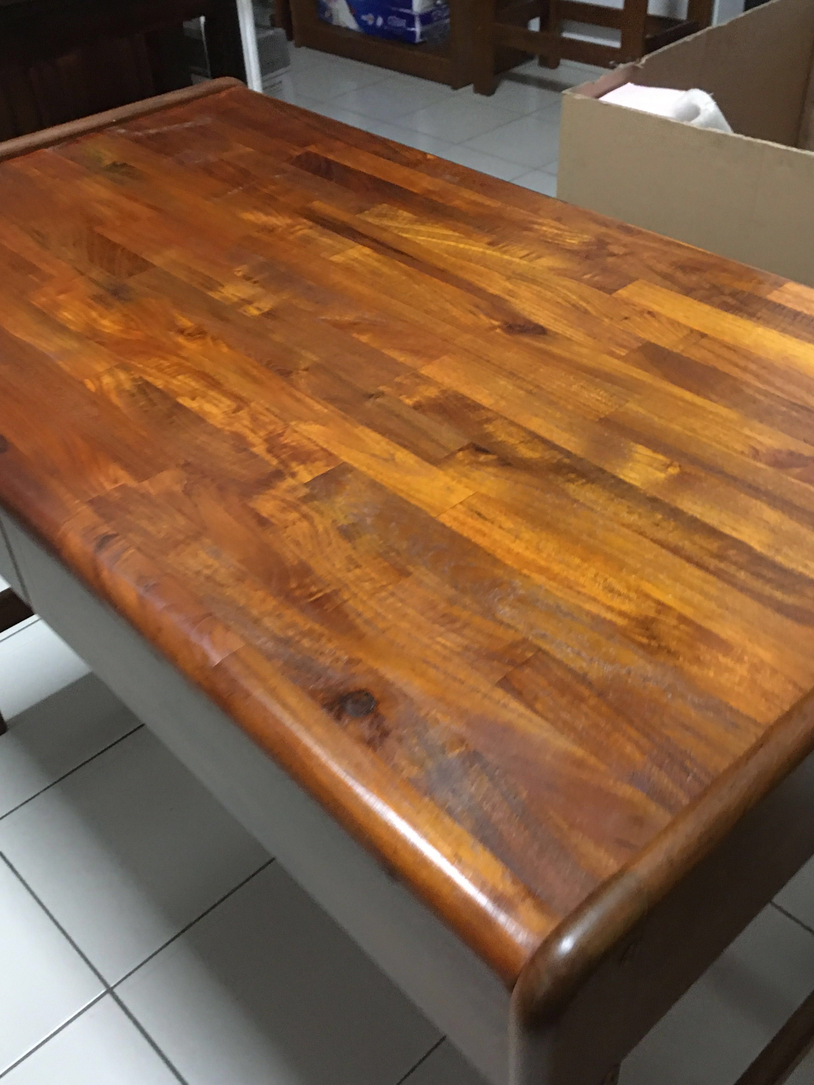 Solid teakwood Scanteak desk 105/60/74cm free Delivery, Furniture ...