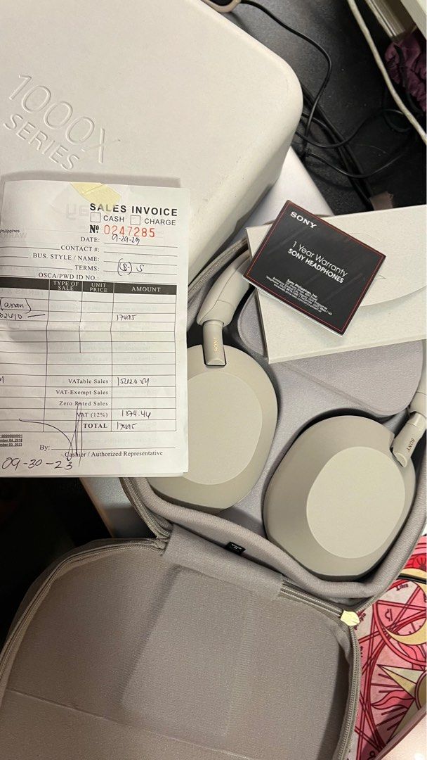 Sony WH-1000XM5 Platinum Silver XM5, Audio, Headphones & Headsets on ...