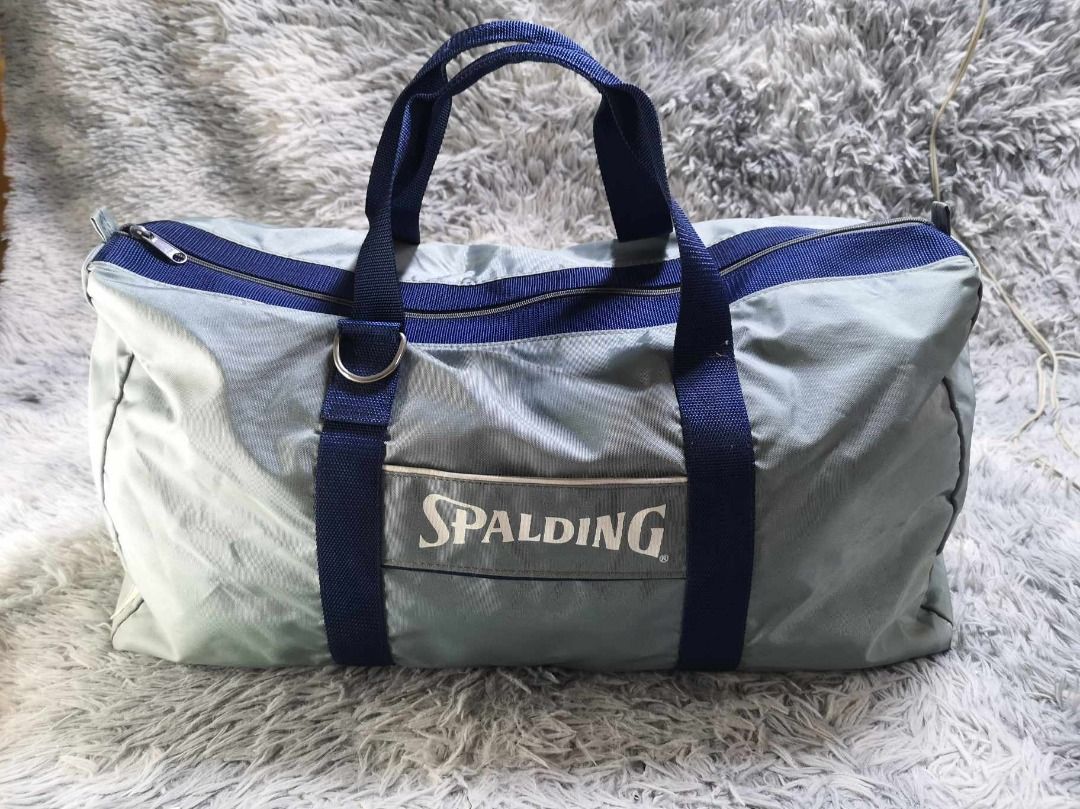 Spalding Blue Zipper Duffle Bag, Women's Fashion, Bags & Wallets, Beach ...