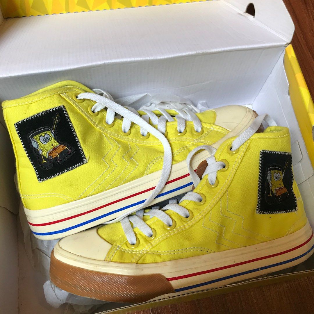 Sepatu SPONGEBOB Timeless HI Geoff Max, Fesyen Wanita, Sepatu di Carousell