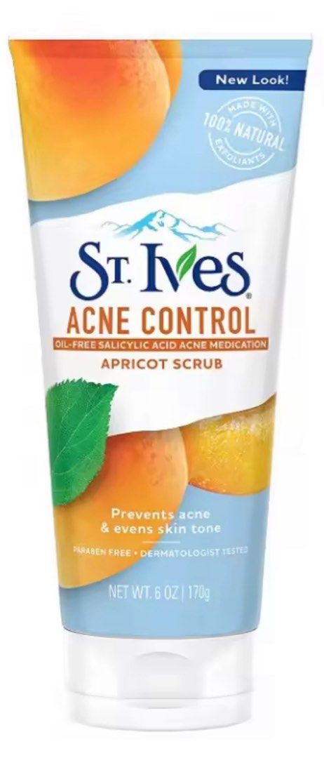 St. Ives ACNE CONTROL APRICOT SCRUB, Beauty & Personal Care, Face, Face ...