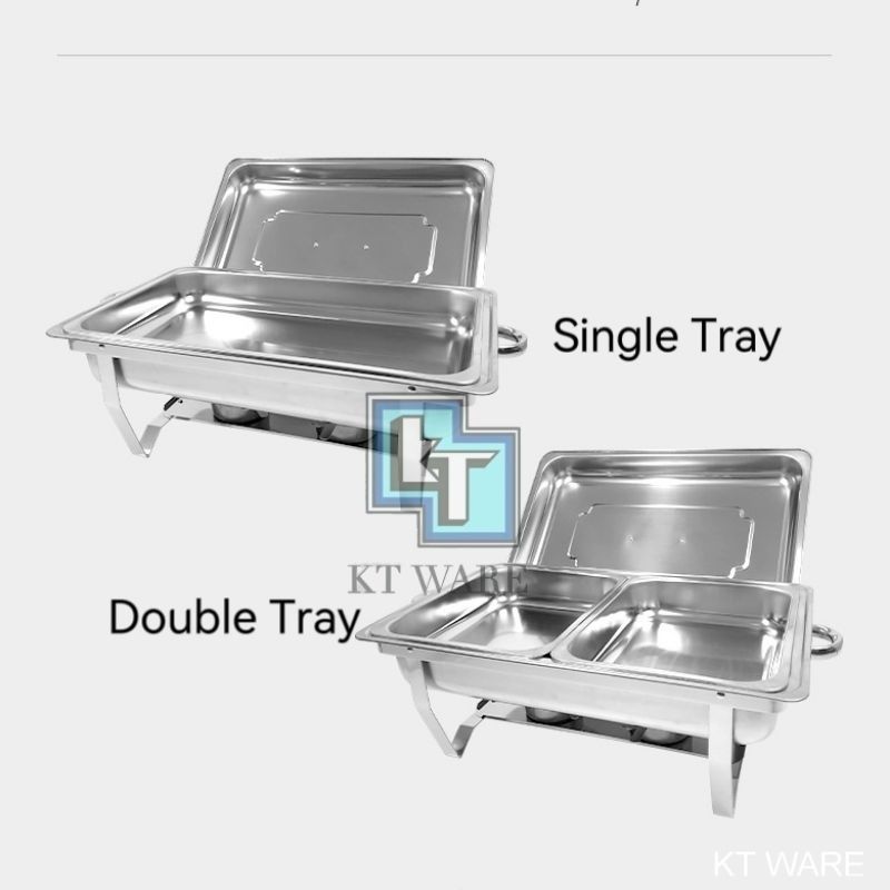 STAINLESS STEEL CHAFING DISH FOOD WARMER SERVING TRAY BUFFET TRAY ...