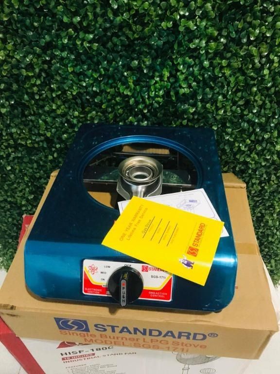 Standard Single Burner Gas Stove SGS-171i, Furniture & Home Living ...