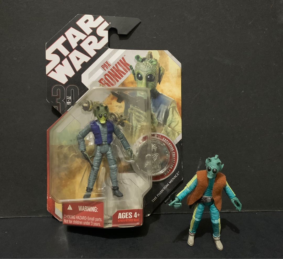 Star Wars Hasbro TAC Pix Bonkik and TSC Greedo ( Rodian species ) 3.75 ...
