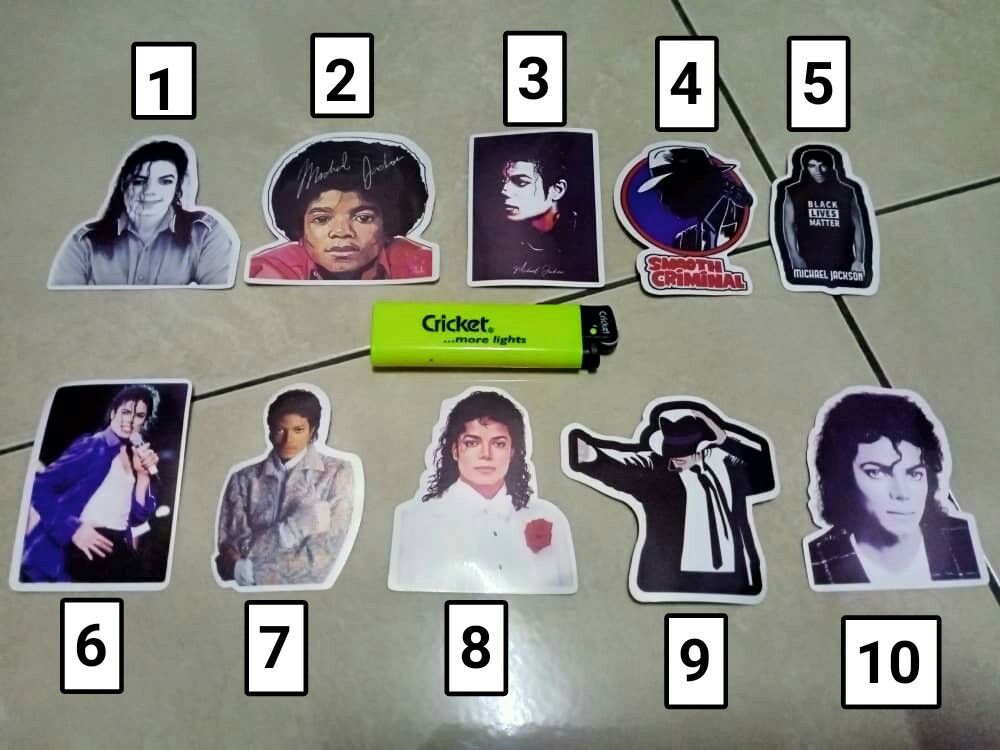 Sticker Legenda Michael Jackson, Hobbies & Toys, Stationery & Craft ...