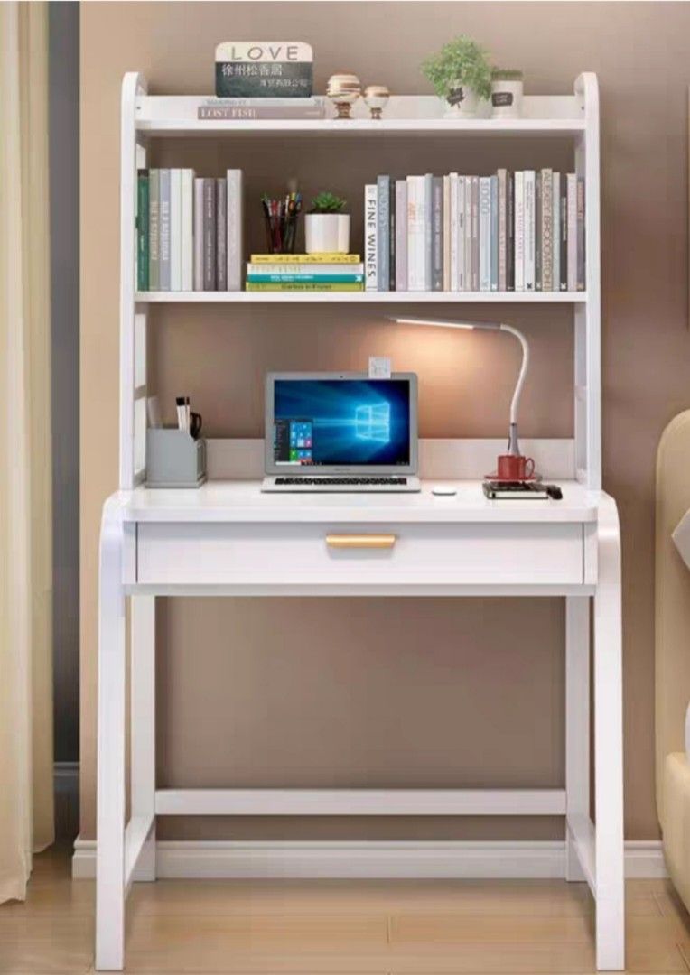 Study cum computer table with shelf, Furniture & Home Living, Furniture ...
