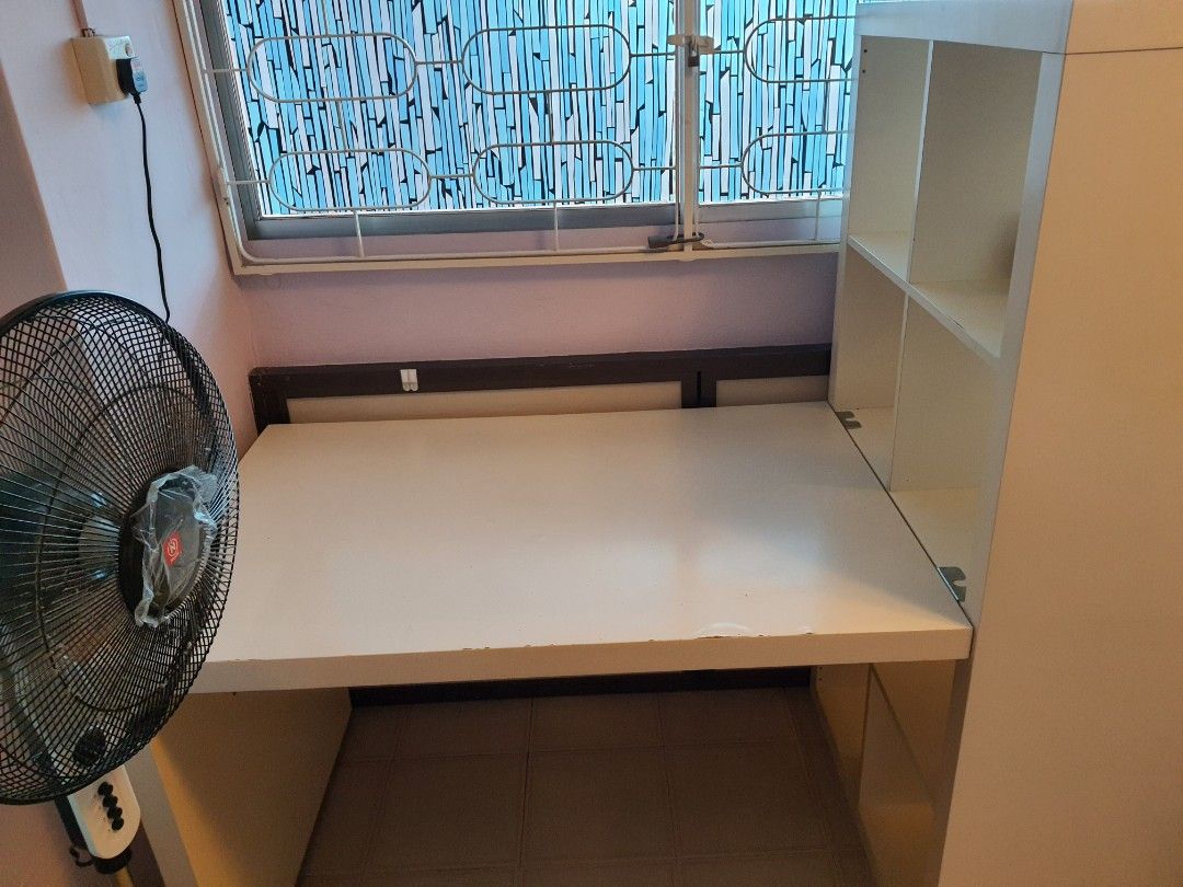 Kallax Study Table and Shelves for free, Furniture & Home Living ...