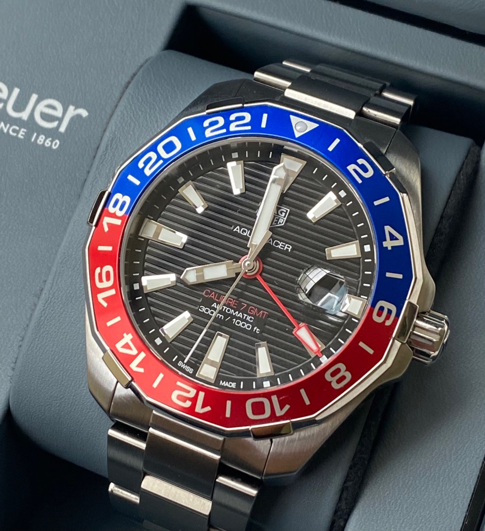 Tag heuer Aquaracer GMT (Pepsi), Luxury, Watches on Carousell