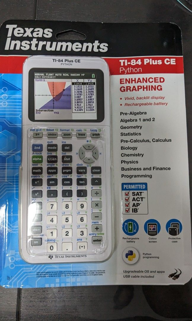 Texas Instruments TI-84 Plus CE Python, Hobbies & Toys, Stationery ...