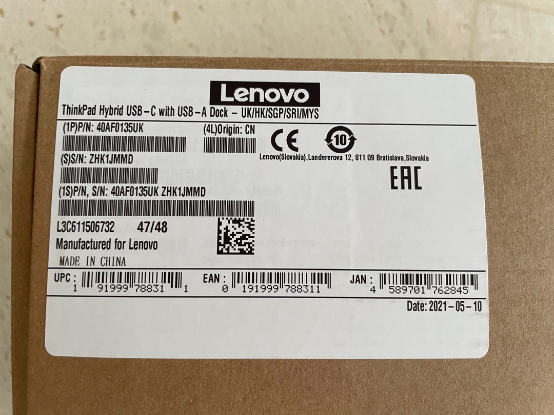 Thinkpad Hybrid Usb C With Usb A Dock Computers Tech Parts Accessories Networking On