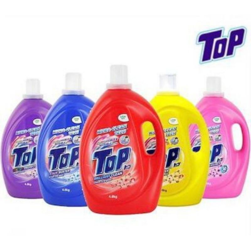 Top Liquid Detergent 3.6kg - Odour Bluster Stain Bluster Color Protect ...
