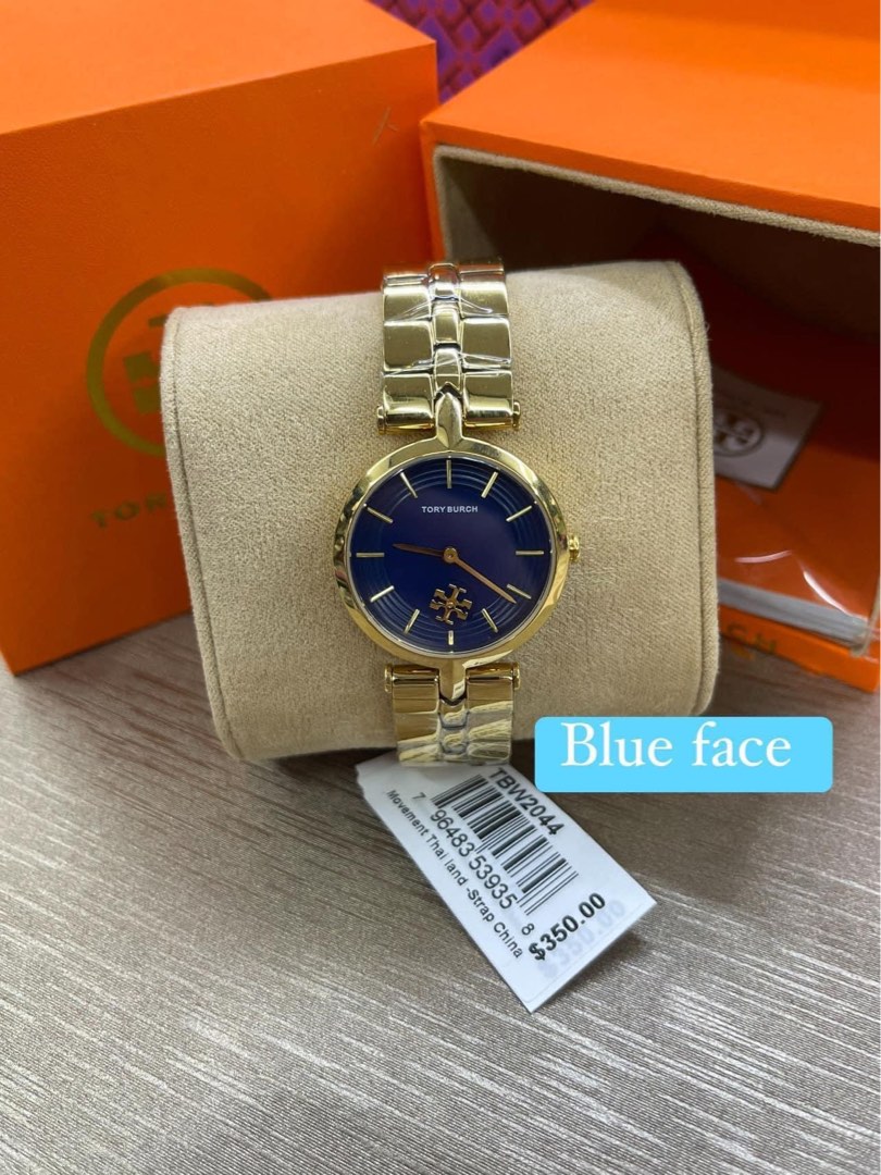Tory Watch Blue Face, Women's Fashion, Watches & Accessories, Watches ...
