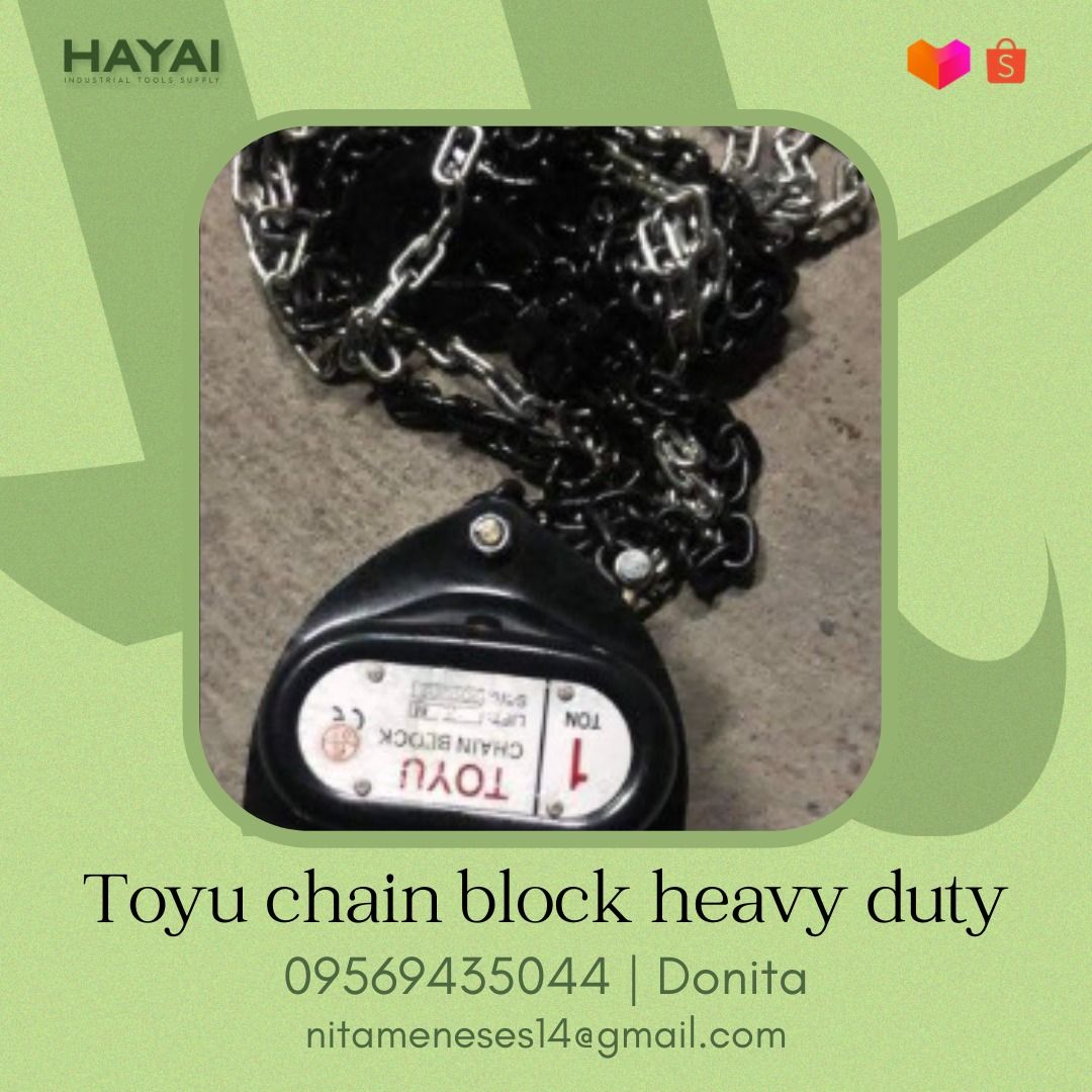 Toyu chain block heavy duty, Commercial & Industrial, Industrial ...