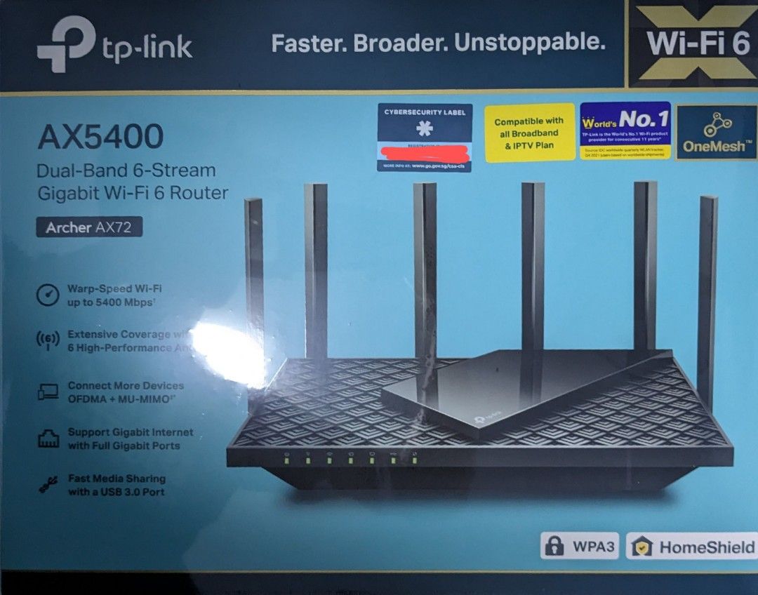 TP link AX 5400 WiFi Router, Computers & Tech, Parts & Accessories ...