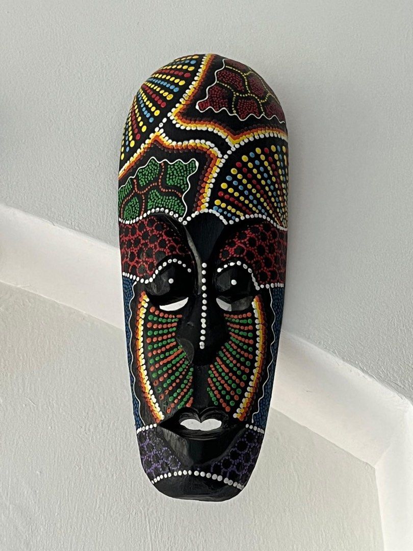 Tribal face mask wall decor, Furniture & Home Living, Home Decor, Wall ...