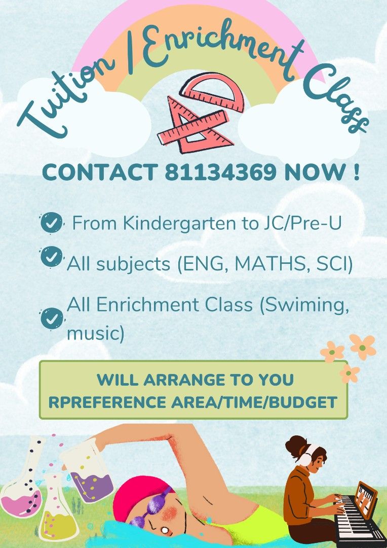 Tuition/ Enrichment Class, Learning & Enrichment, Enrichment & Tuition on Carousell