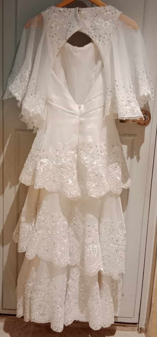 TWO-WAY FILIPINIANA (Maria Clara Style) WEDDING GOWN, Women's Fashion ...