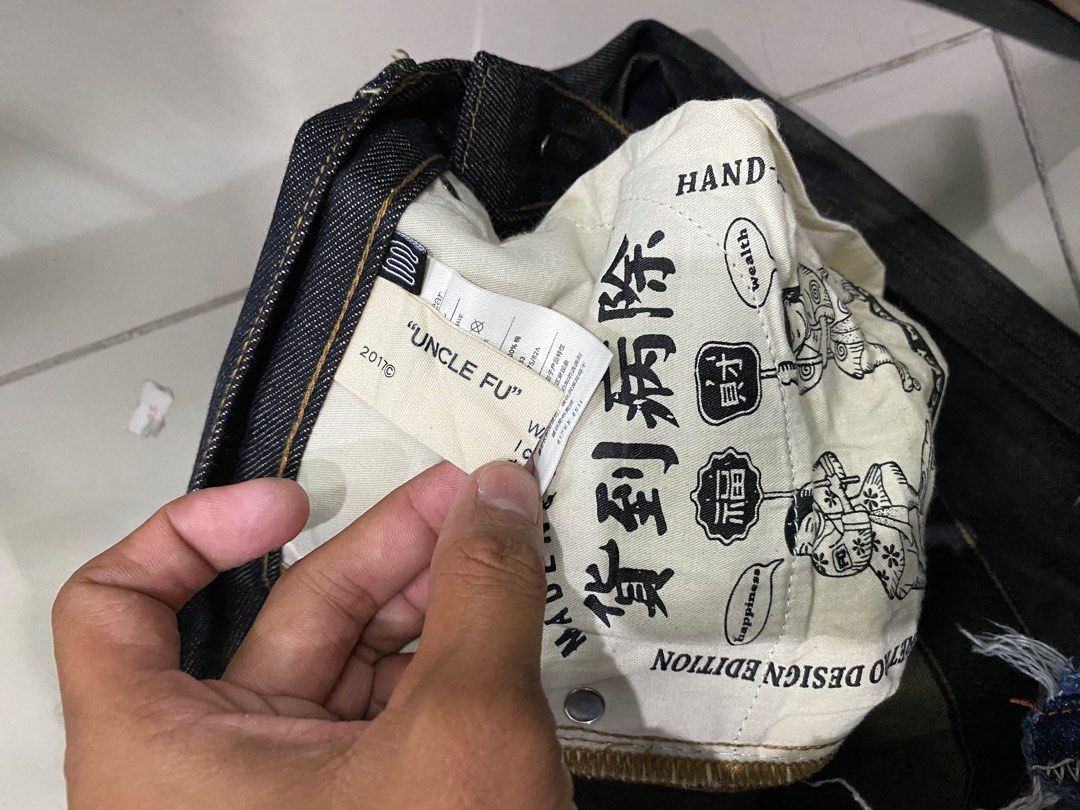 UNCLE FU SELVEDGE PANTS, Men's Fashion, Bottoms, Jeans on Carousell
