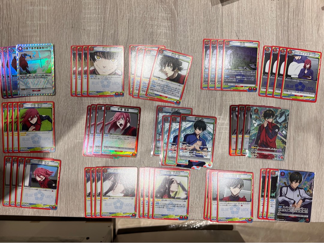 放Union arena Bluelock 紅 fullset, 興趣及遊戲, 玩具 & 遊戲類 - Carousell