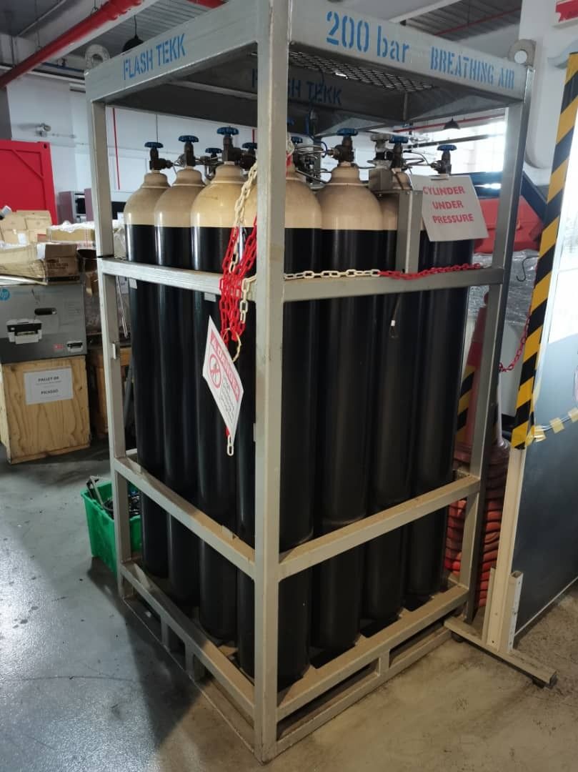 NEW Marine Offshore HIGH PRESSURE SEAMLESS STEEL CYLINDER 50 LTR @ 200 ...