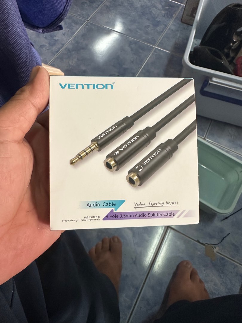 Vention Audio Splitter AUX Cable Jack Male to Female Mic Y Splitter ...