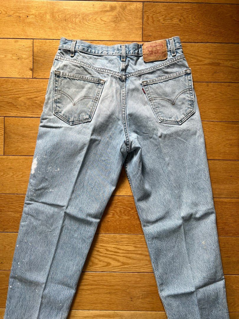 VINTAGE BLEACH SPOTS LEVIS JEANS RELAXED STRAIGHT FIT, Men's Fashion ...