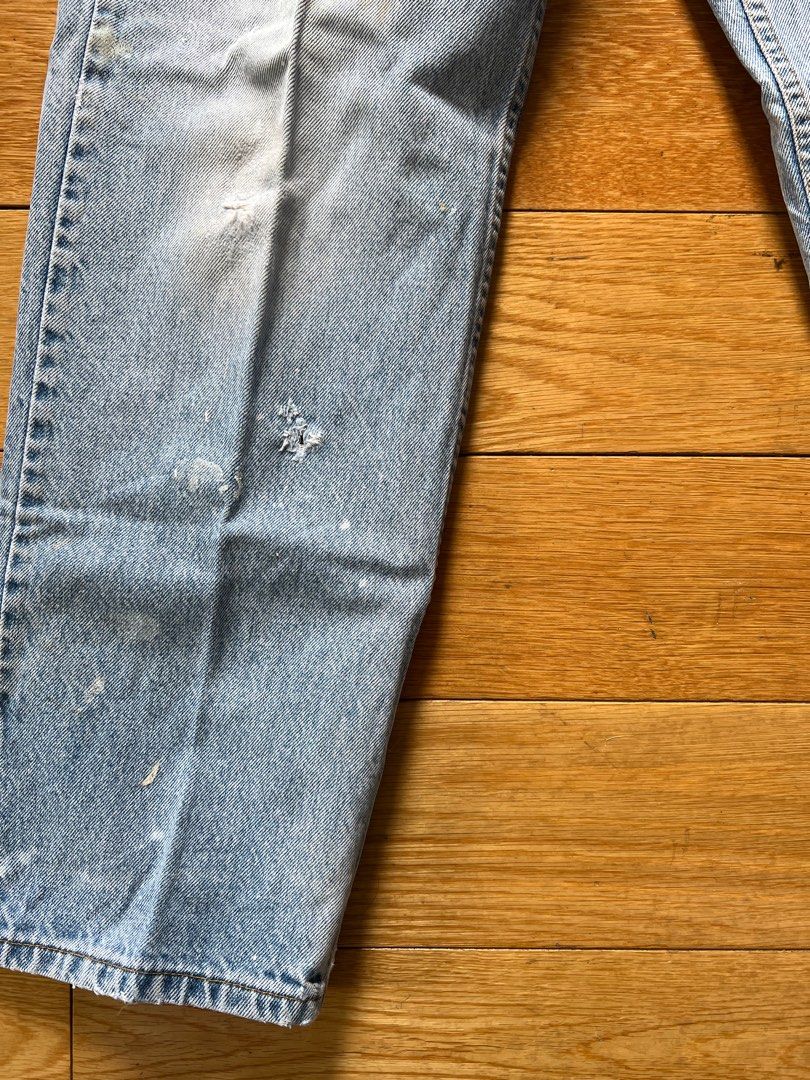 VINTAGE BLEACH SPOTS LEVIS JEANS RELAXED STRAIGHT FIT, Men's Fashion ...