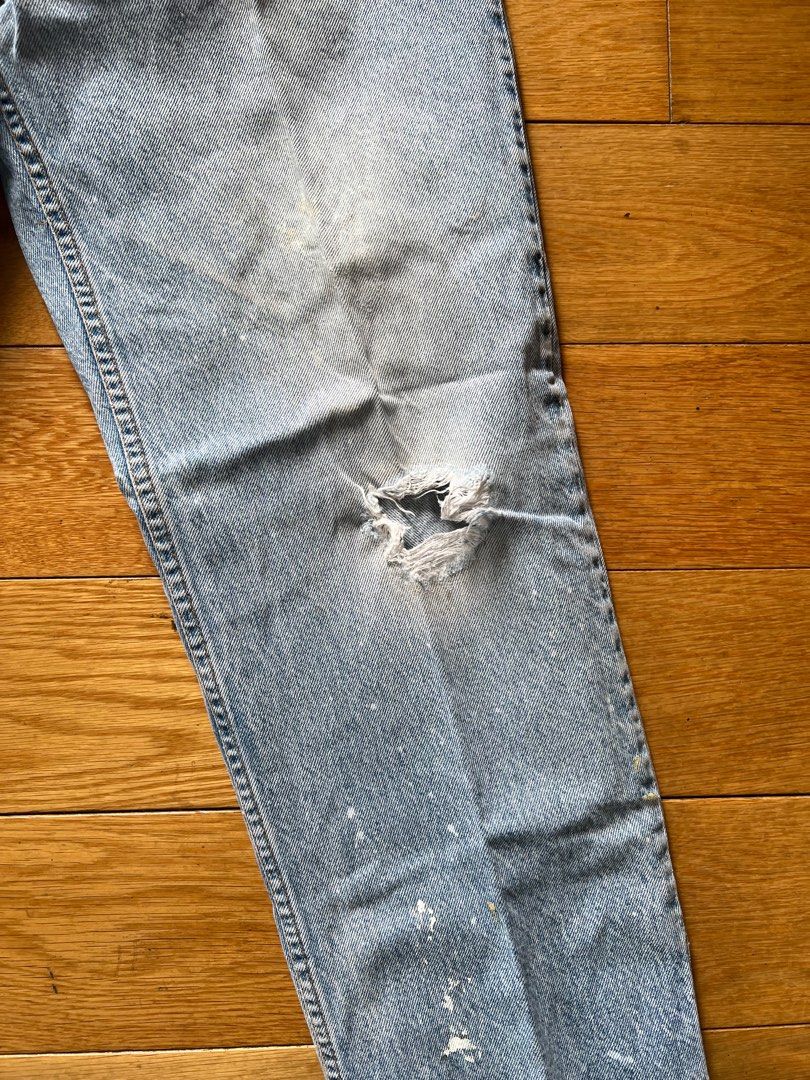 VINTAGE BLEACH SPOTS LEVIS JEANS RELAXED STRAIGHT FIT, Men's Fashion ...