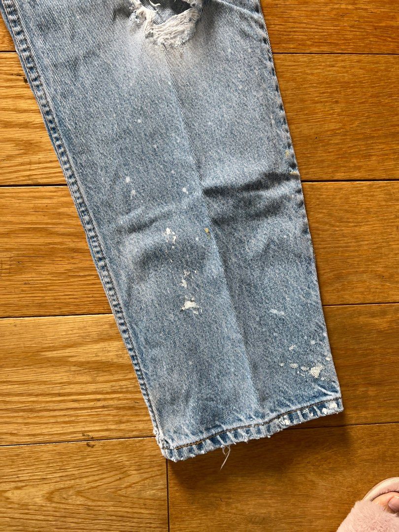 VINTAGE BLEACH SPOTS LEVIS JEANS RELAXED STRAIGHT FIT, Men's Fashion ...