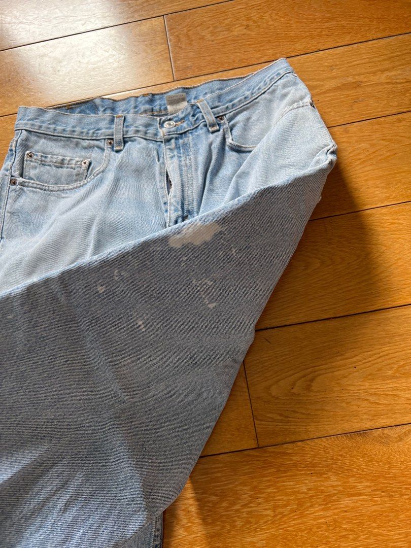 VINTAGE BLEACH SPOTS LEVIS JEANS RELAXED STRAIGHT FIT, Men's Fashion ...