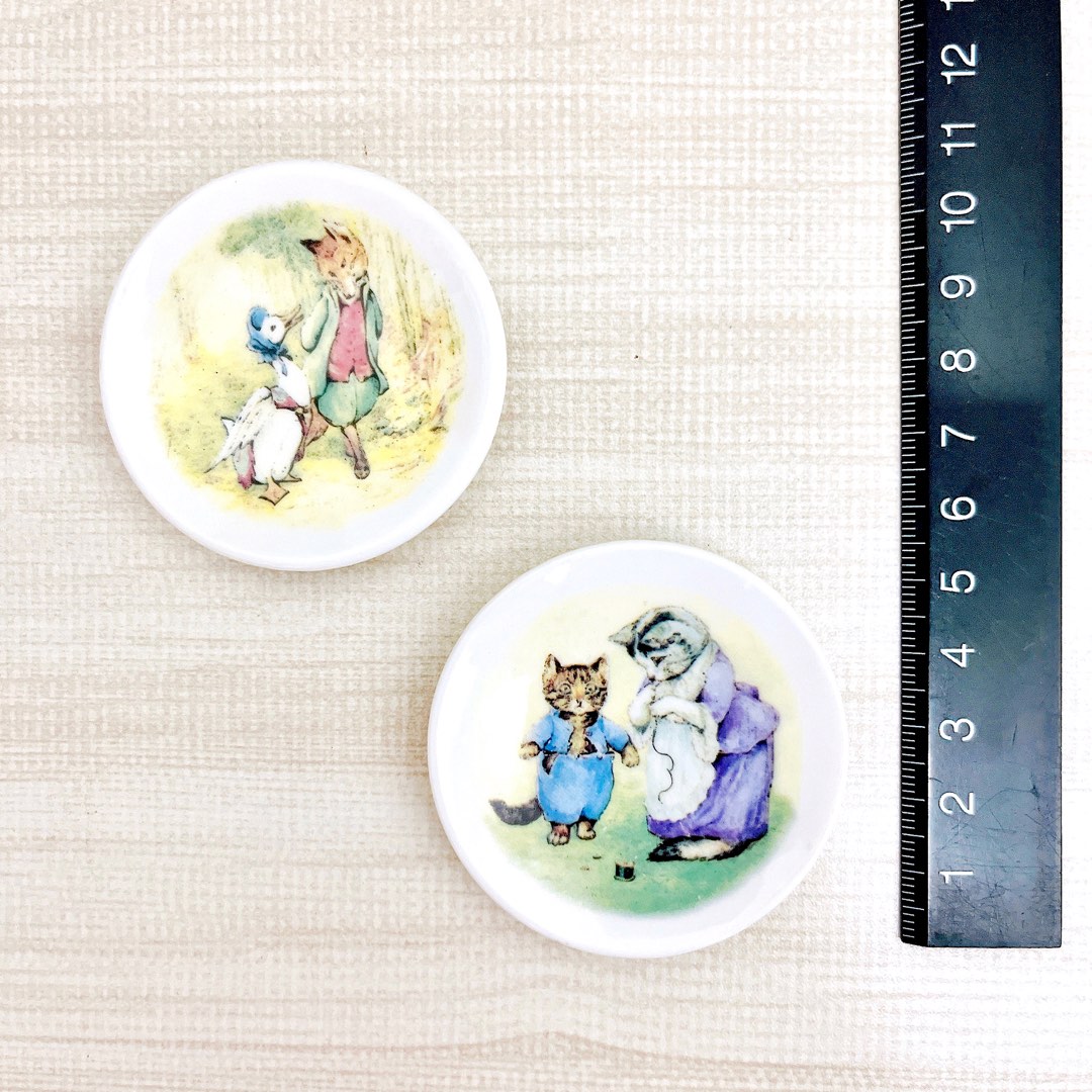 Vintage Peter Rabbit & Tom Kitten Miniature Plate, Hobbies & Toys, Toys ...