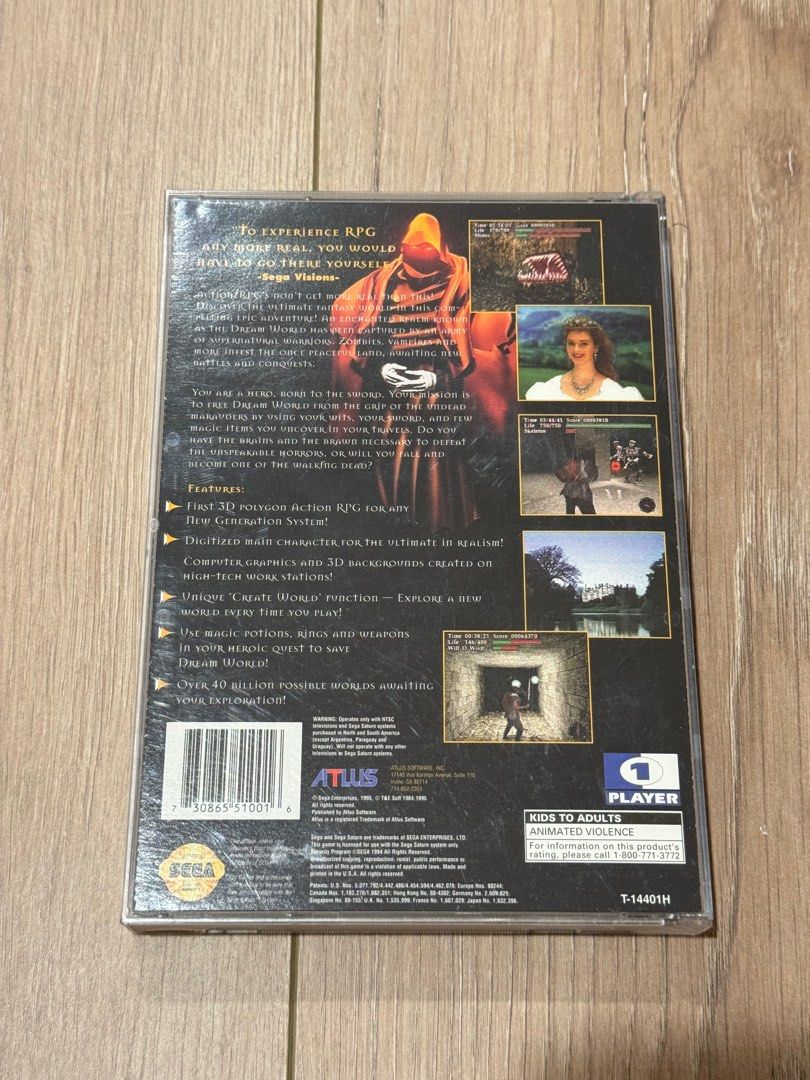 Virtual Hydlide - Sega saturn, Video Gaming, Video Games, Others on Carousell