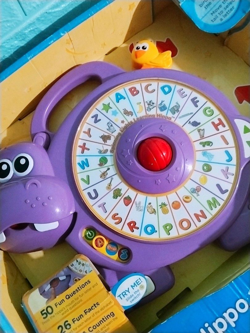 VTech Spinning Lights Learning Hippo, Babies & Kids, Infant Playtime on ...