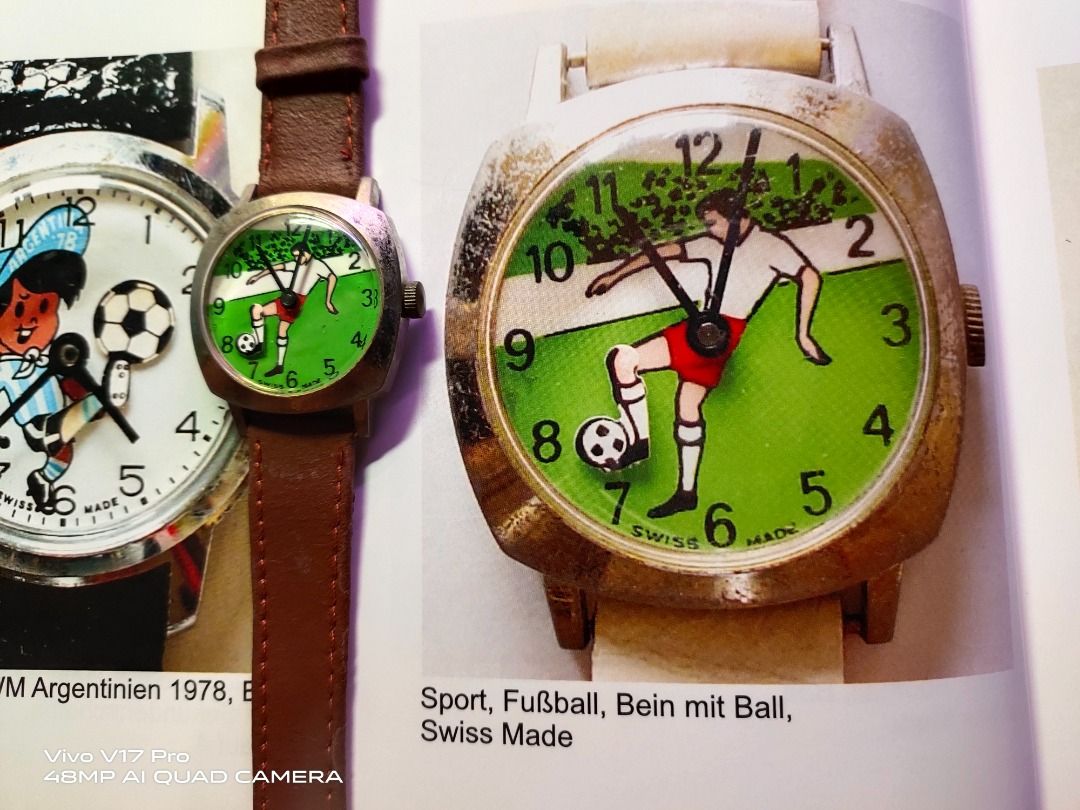 Vtg Football Animated Mechanical Hand-Winding Watch, Men's Fashion ...