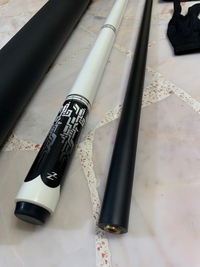 Pearl White Carbon Graphite Pool Cue FULL SET!, Sports Equipment ...