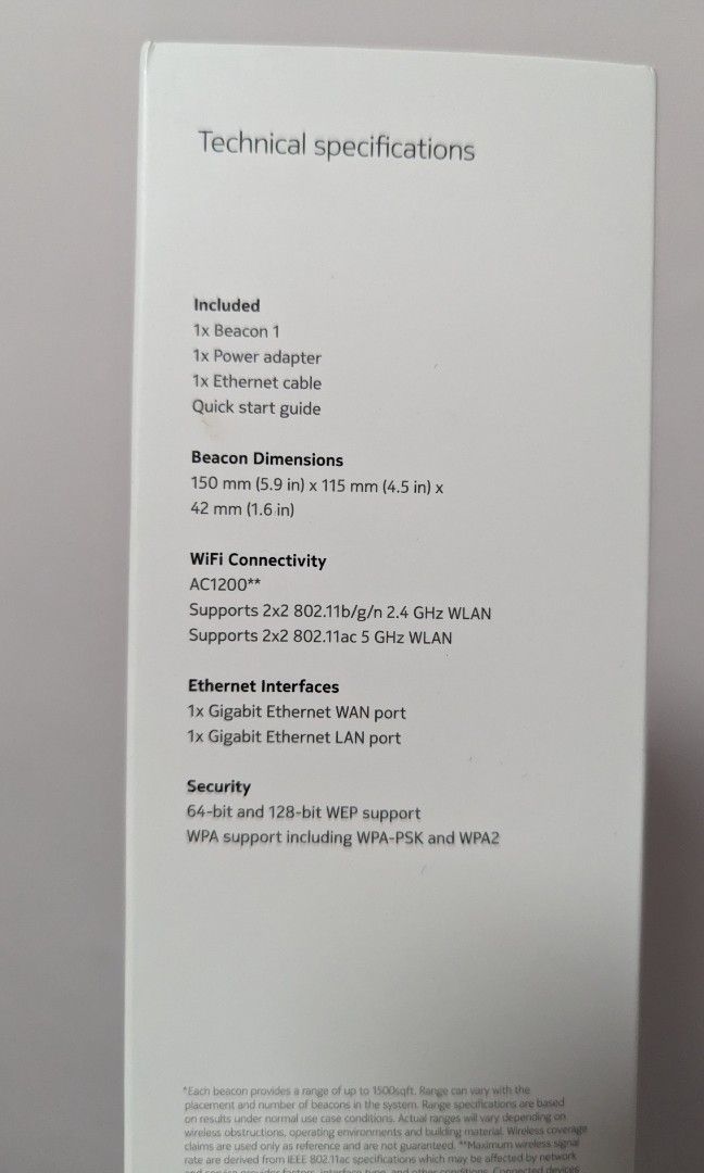 WiFi Mesh Beacon 1 Nokia, Computers & Tech, Office & Business ...