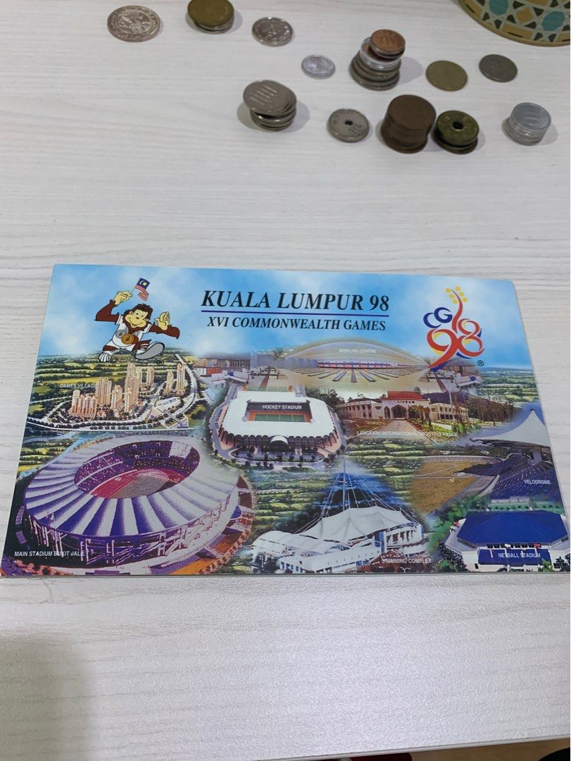 KL98 012XXX Low Number RM50 Sukom Polymer Note Commonwealth Komanwel 1998 with folder, Vintage ...