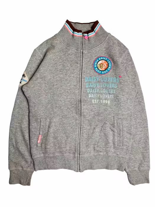 2000s Daisy Lovers - Cotton Track Top Jacket, Fesyen Pria, Pakaian , Atasan di Carousell