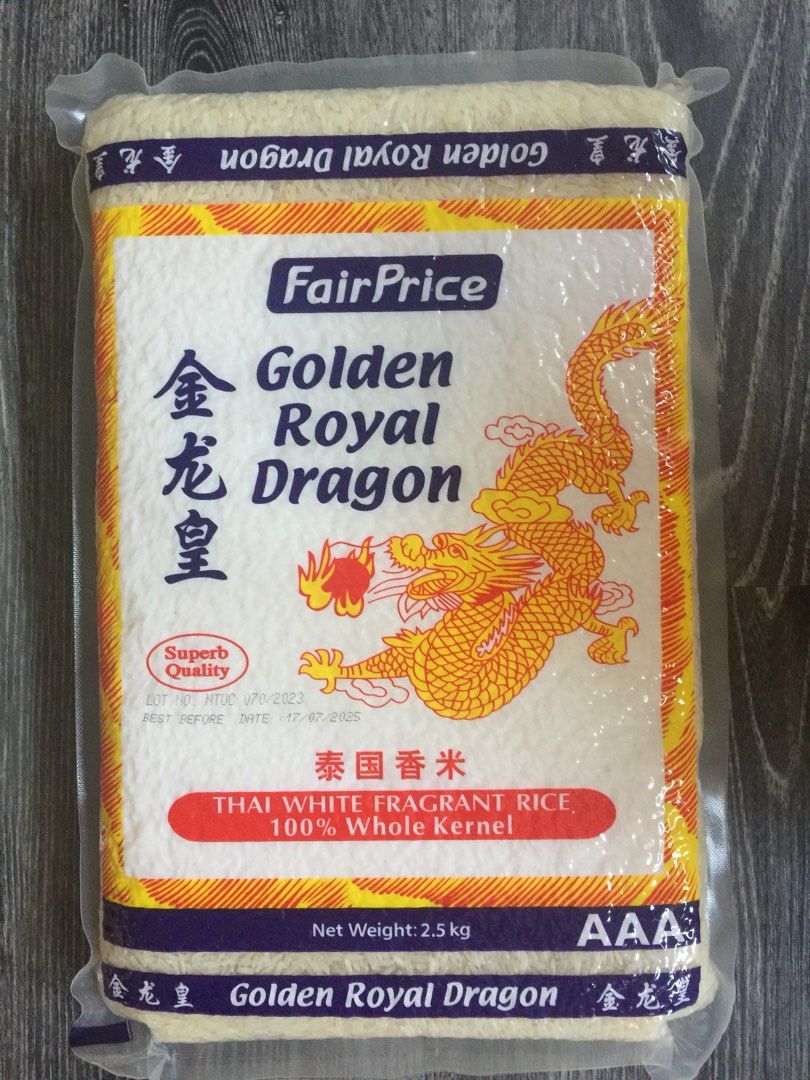 2.5kg Golden royal dragon fairprice White rice . Clean no pet ...