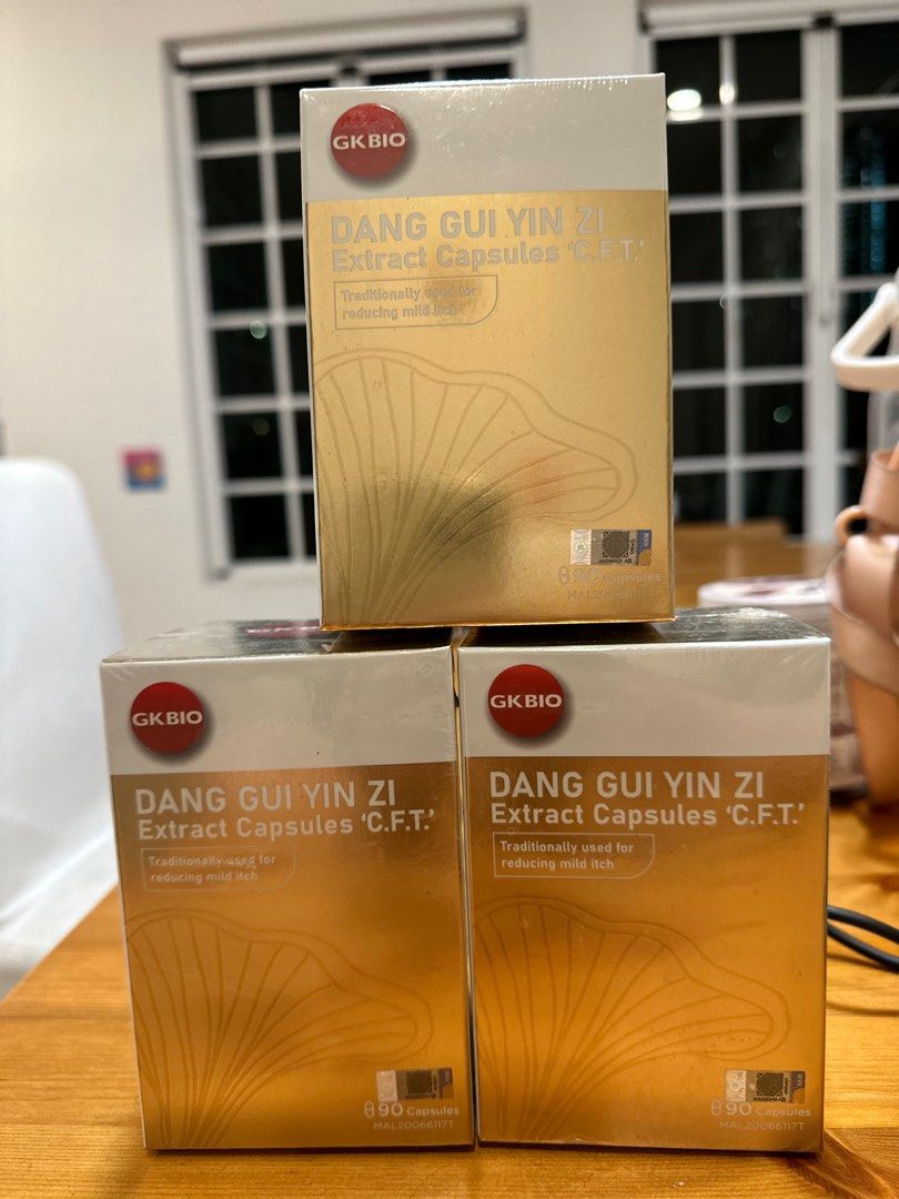 3 bottle GK Bio Dang Gui Yin Xi extract capsule CFT, Health & Nutrition ...