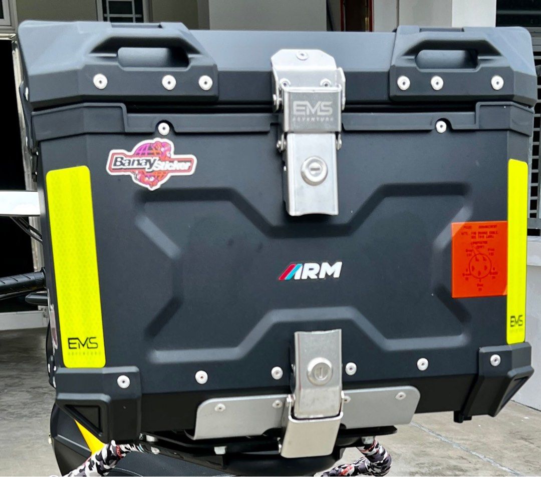 45L EMS Adventure Aluminium Box, Motorcycles, Motorcycle Accessories on ...