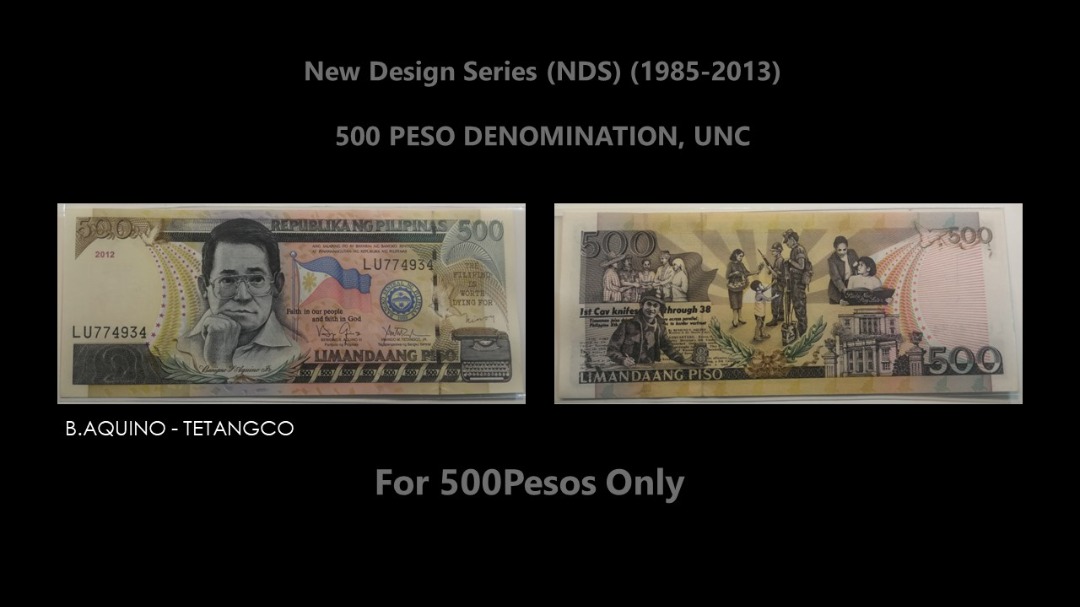 500 PESO New Design Series (NDS, Hobbies & Toys, Memorabilia ...