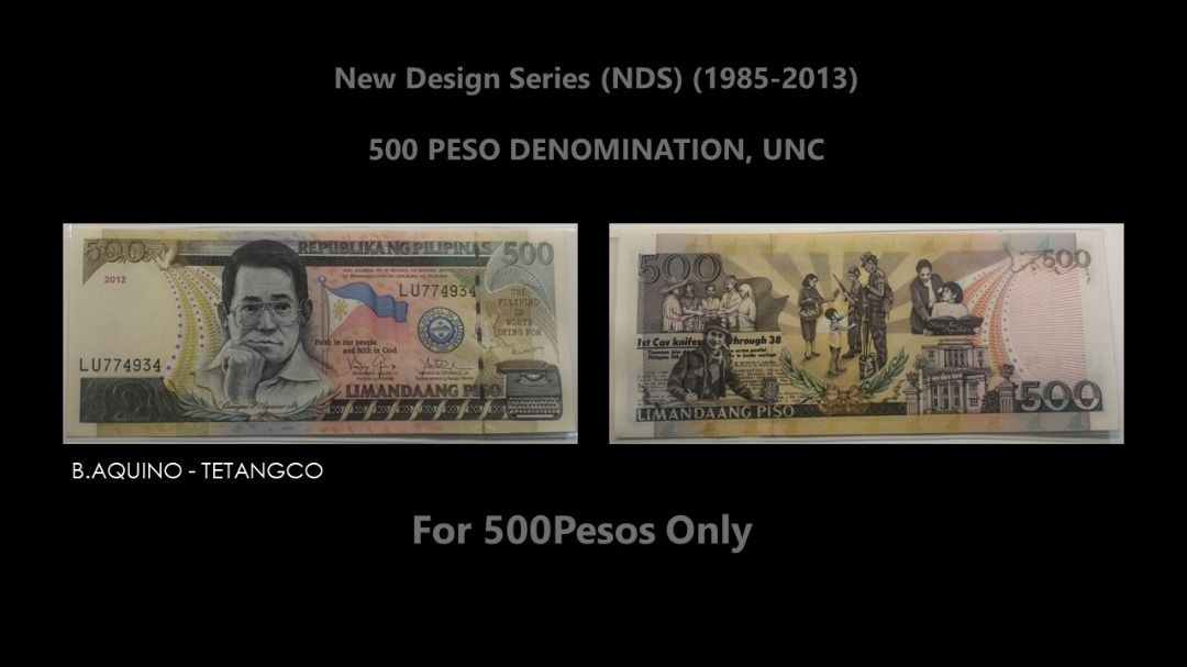 500 PESO New Design Series (NDS, Hobbies & Toys, Memorabilia ...