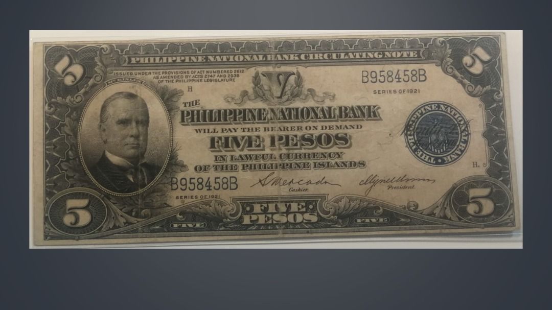 5 PESO BANKNOTE Philippine National Bank "PNB", Hobbies & Toys ...