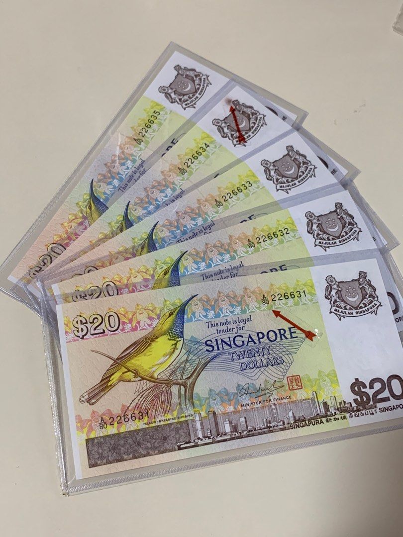 5run $20 A80 last prefix ink smear error banknote, Hobbies & Toys ...